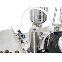 China COURM Automatic 2-50g powder spiral plastic glass round bottle essential oil small bottle liquid filling capping machine for sale