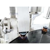 China COURM Automatic 2-50g powder spiral plastic glass round bottle essential oil small bottle liquid filling capping machine for sale