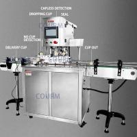 China COURM Automatic fruit drink canned milk powder can spice pet food metal aluminum can filling capping machine for sale