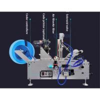 China Semi automatic round bottle self adhesive label date printing and labeling machine is suitable for cans and beverage bottles for sale