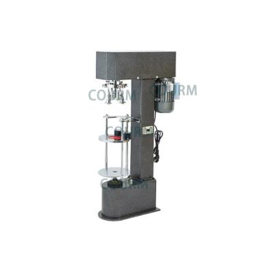 China COURM Semi automatic red wine juice yellow peach canned olive oil beer glass essential oil Metal aluminum cap capping machine for sale