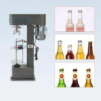 China COURM Semi automatic red wine juice yellow peach canned olive oil beer glass essential oil Metal aluminum cap capping machine for sale