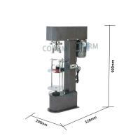 China COURM Semi automatic red wine juice yellow peach canned olive oil beer glass essential oil Metal aluminum cap capping machine for sale