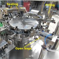 China Automatic durable pouch filling packing machine for liquid powder or granule grain flow food snack chips tea sugar salt biscuit for sale