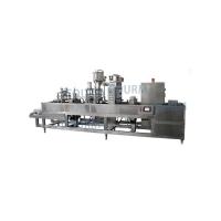 China COURM Automatic plastic liquid cup thermoforming fill and seal machine horizontal for sale