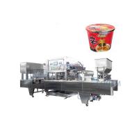 China Automatic cup washing and filling sealing machine with conveyor belt for yogurt wine milk liquid fruit ice juice mineral water for sale