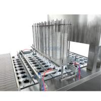 China Automatic cup washing and filling sealing machine with conveyor belt for yogurt wine milk liquid fruit ice juice mineral water for sale