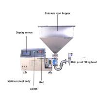 China COURM Semi automatic high viscosity peanut oil tahini honey jam mashed potatoes particles large capacity filling machine for sale