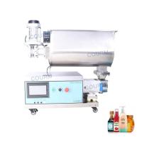China Semi automatic hot pot bottom cooking oil alcohol stainless steel stirring household quantitative filling machine for sale