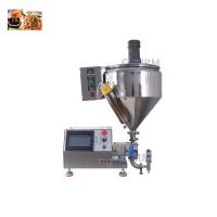 China Custom semi automatic single head paste filling machine with stainless steel luxury full link heating insulation conical hopper for sale