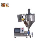 China Custom semi automatic single head paste filling machine with stainless steel luxury full link heating insulation conical hopper for sale