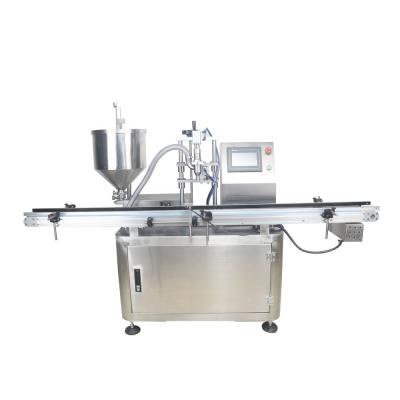 China rotor pump desktop malt sugar peanut butter sauce cream cosmetic high viscosity paste glass bottle can auto filling machine for sale