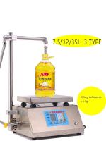 China small semi auto weighing liquid glass bottle Edible vegetable oil sunflower mustard olive essential palm oil filling machine for sale