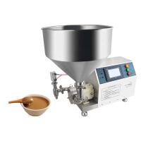 China Desktop Semi Automatic Rotor Pump sesame paste Cosmetic Ice Cream Lotion Jam Bottle Ketchup Filling Machine With Diving Nozzle for sale