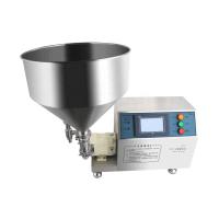 China Desktop Semi Automatic Rotor Pump sesame paste Cosmetic Ice Cream Lotion Jam Bottle Ketchup Filling Machine With Diving Nozzle for sale