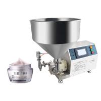 China semi automatic 1 head face cream cosmetics detergent gel bottle oil honey paste sauce tea drink juice rotor pump filling machine for sale