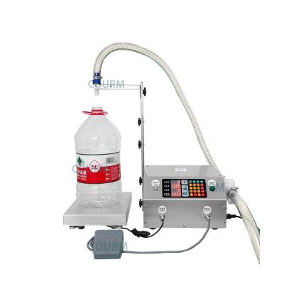 China csy-L36 Large flow weighing automatic quantitative liquid laundry detergent edible oil perfume milk filling machine for sale