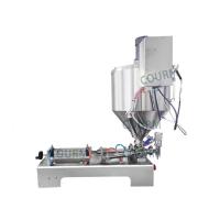 China Pneumatic filling machine with stirring hot sauce chili sauce edible oil honey Lao Gan Ma paste hot pot bottom material for sale