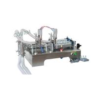 China Pneumatic piston type liquid shampoo gel water wine vinegar coffee oil beverage detergent semi automatic filling machine for sale