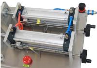 China Pneumatic piston type liquid shampoo gel water wine vinegar coffee oil beverage detergent semi automatic filling machine for sale