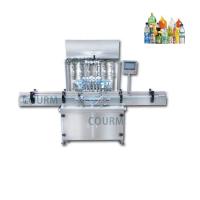China COURM bottling line spirits 50ml 15 kg automatic packing machine with plastic bag shoelace metal tipping manual machine for sale