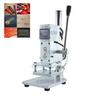 China COURM Manual digital stamping machine Plastic paper card leather hot press type copper plate printing electric monochrome for sale