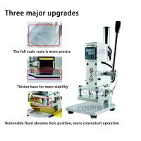 China COURM Manual digital stamping machine Plastic paper card leather hot press type copper plate printing electric monochrome for sale