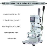 China COURM Digital gold stamping machine 10*13 cm gold and silver foil manual leather PVC notebook Logo embossing machine for sale