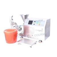 China desktop 10L Laundry Detergent Oil Foundation Servo Motor Semi Automatic Lobe Pump Filling Paste Machine for Liquid Rotor Pump for sale