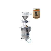 China COURM High Quality Factory Price Vertical Honey gel Small Quantitative Filling Cream Liquid Machines 0.4-0.6mpa Foot Pedal 8000B for sale