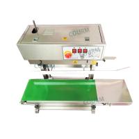 China FR450 vertical automatic commercial rice bag vacuum plastic bag stainless steel continuous thermoplastic sealing machine for sale