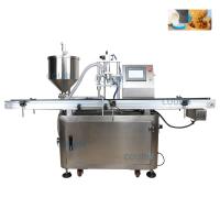 China Automatic Water Hair Oil Liquid Pneumatic High viscosity Filling Machine Paste With Conveyor Bottle For Detergent Rotor Pump for sale