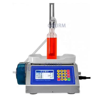 China COURM Weighing type automatic peristaltic pump small quantitative perfume liquid essential oil nail polish filling machine for sale