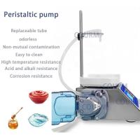 China COURM Weighing type automatic peristaltic pump small quantitative perfume liquid essential oil nail polish filling machine for sale