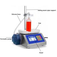 China COURM Weighing type automatic peristaltic pump small quantitative perfume liquid essential oil nail polish filling machine for sale