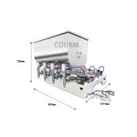 China COURM Lotion filling machine semi automatic Multi Functional Double Head Piston Filler For Wholesales for sale
