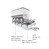 China COURM Lotion filling machine semi automatic Multi Functional Double Head Piston Filler For Wholesales for sale