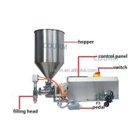 China Semi automatic customizable honey cream ointment lotion semi-automatic food cosmetics liquid ointment filling machine for sale