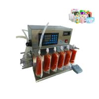 China Semi Automatic Table Peristaltic Pump Honey Jelly Soy Milk High Temperature Liquid 6 Nozzle Vertical Bag Filling Machine for sale