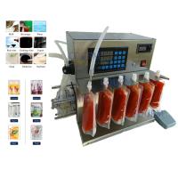 China Semi Automatic Table Peristaltic Pump Honey Jelly Soy Milk High Temperature Liquid 6 Nozzle Vertical Bag Filling Machine for sale