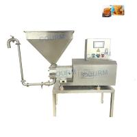 China Semi automatic chili sauce hot pot bottom material Fresh meat wet grain chili oil Red oil grinding sesame paste filling machine for sale