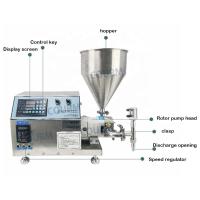 China Semi Automatic Rotor Pump Shampoo Cosmetic Cream Jam Juice Sauce Honey Bottle Paste Liquid Filling Machine for sale