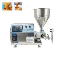 China Semi automatic Rotor Pump high viscosity Peanut Butter Lotion Chilli Sauce Jam Bottle Honey Ketchup Paste Filling Machine for sale