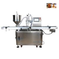 China Automatic quantitative liquid watermelon juice strawberry mango blueberry cheese cheese honey ketchup filling machine for sale