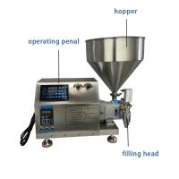 China Small liquid horizontal semi automatic rotor pump beverage liquor soy milk yogurt stainless steel quantitative filling machine for sale