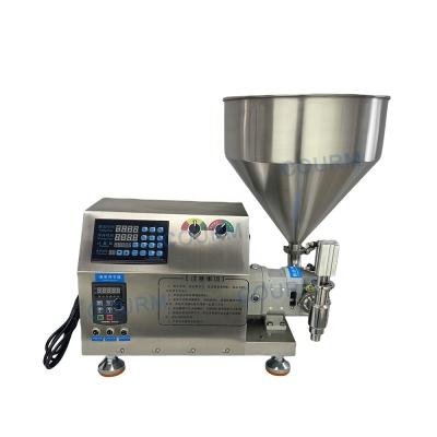 China Small semi automatic rotor pump sesame oil oyster sauce chili sauce beverage liquid paste quantitative filling machine for sale