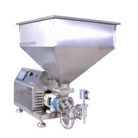 China Semi automatic rotor pump large capacity mustard tomato pepper hamburger sauce small thermal insulation heating filling machine for sale