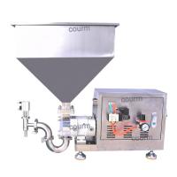 China Semi automatic rotor pump large capacity mustard tomato pepper hamburger sauce small thermal insulation heating filling machine for sale