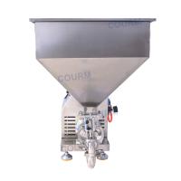 China Semi automatic rotary pump putty paste crystal mud quantitative heat preservation mixing stainless steel filling machine for sale