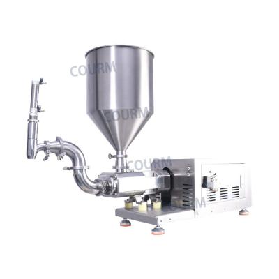 China Automatic Horizontal two screw pump Honey Plastic Bottle Can Factory Customizable Filling Machine with heating and mixer for sale